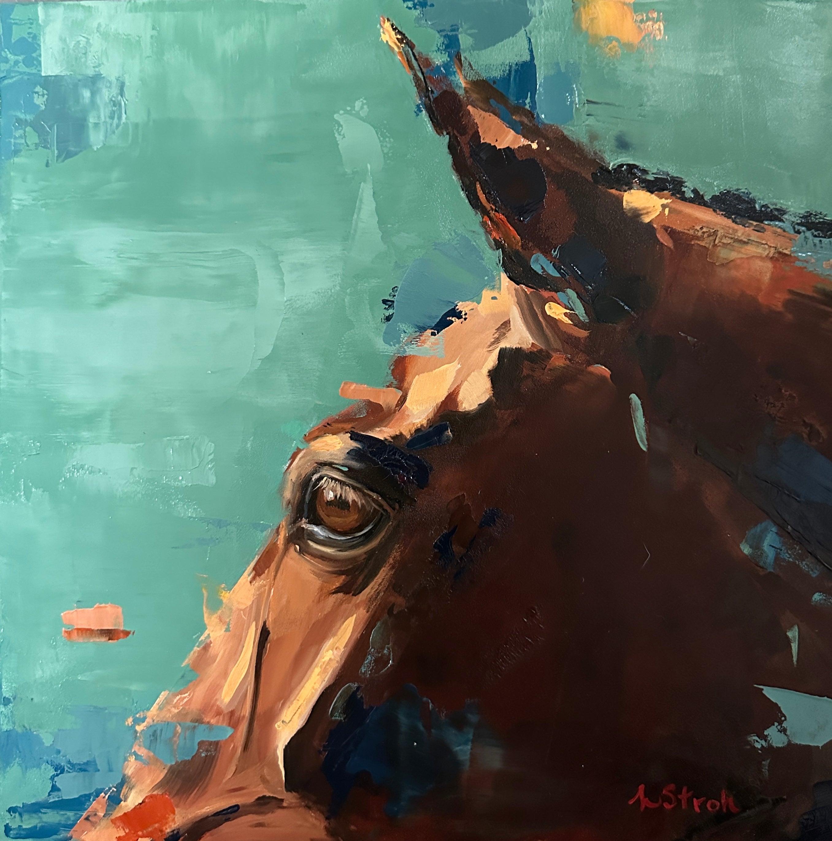 Horse Paintings for Sale | Equestrian Paintings by Weatherly ...
