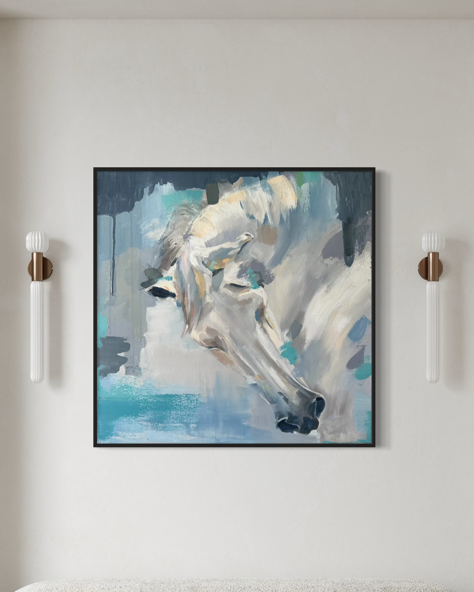 Turning Grey | Horse Artwork Print by Weatherly Stroh